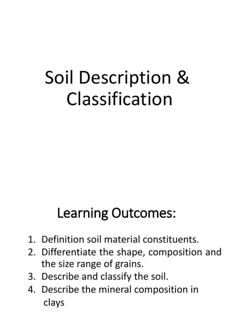 Chapter 3 - SOIL GRADING CLASSIFICATION | PDF | Clay | Minerals