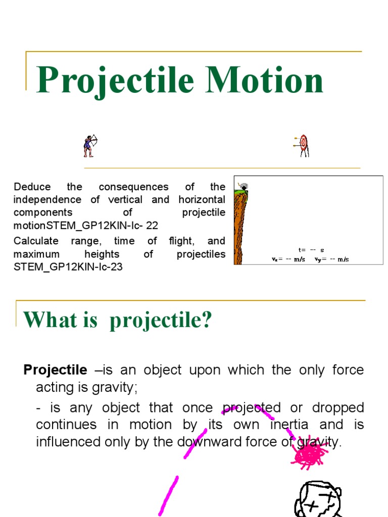 Projectile and Circular Motion | PDF | Acceleration | Rotation Around A Fixed Axis