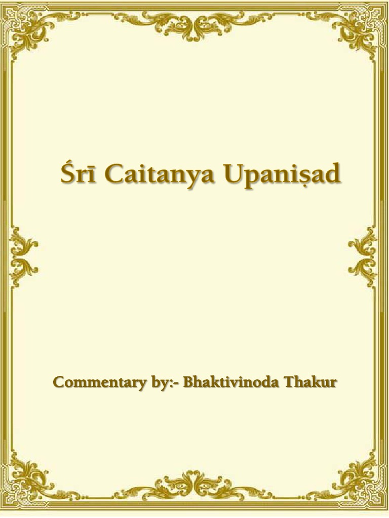 Sri Chaitanya Upanishad | PDF | Krishna | Hinduism