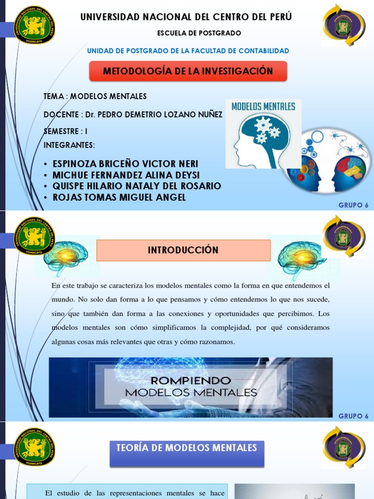 Grupo 6 Modelos Mentales | PDF | Mente | Pensamiento