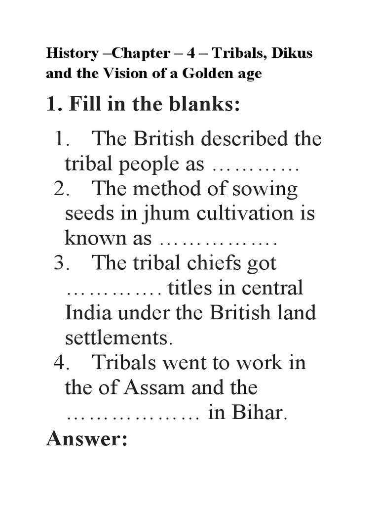 Class-8-History-Chapter-4 - Tribals, Dikus and The Vision of A Golden ...