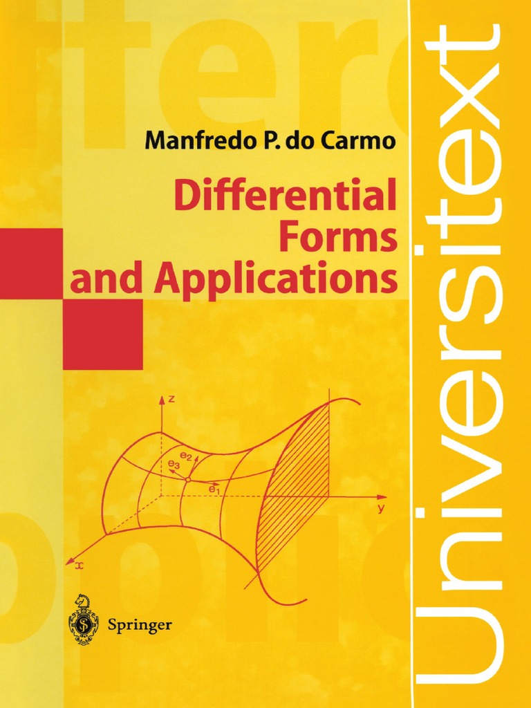 Differential Forms and Applications (Do Carmo) | PDF | Differential Form | Basis (Linear Algebra)