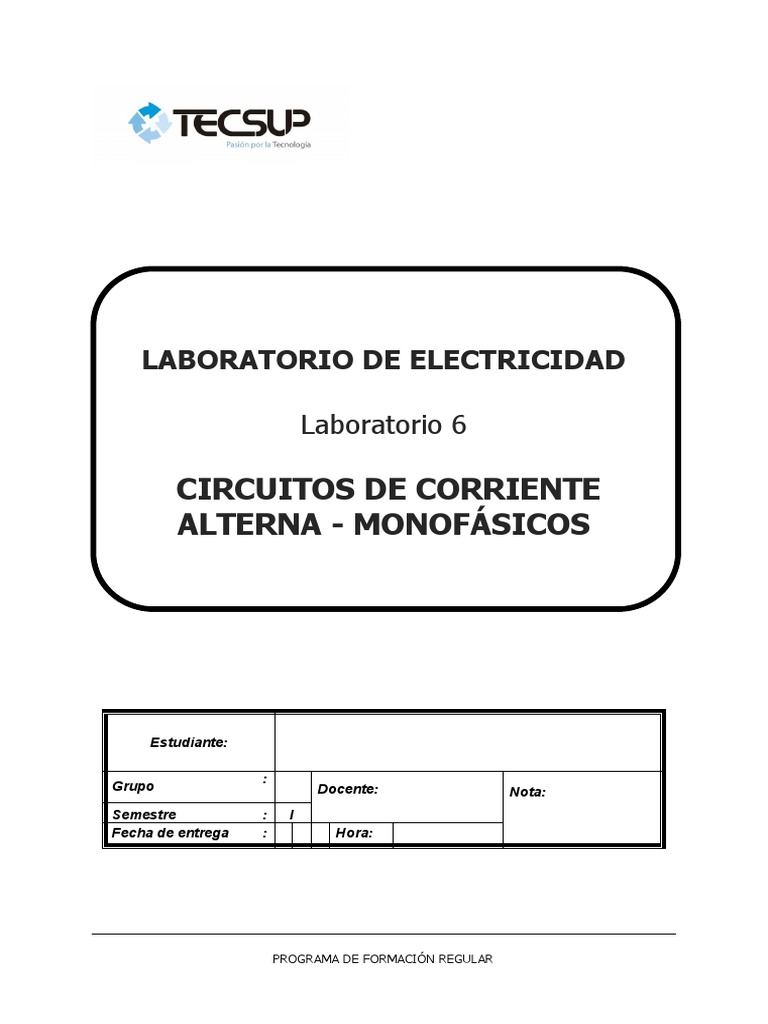 Circuitos de Corriente Alterna - Monofásicos | PDF | Inductor | Corriente eléctrica