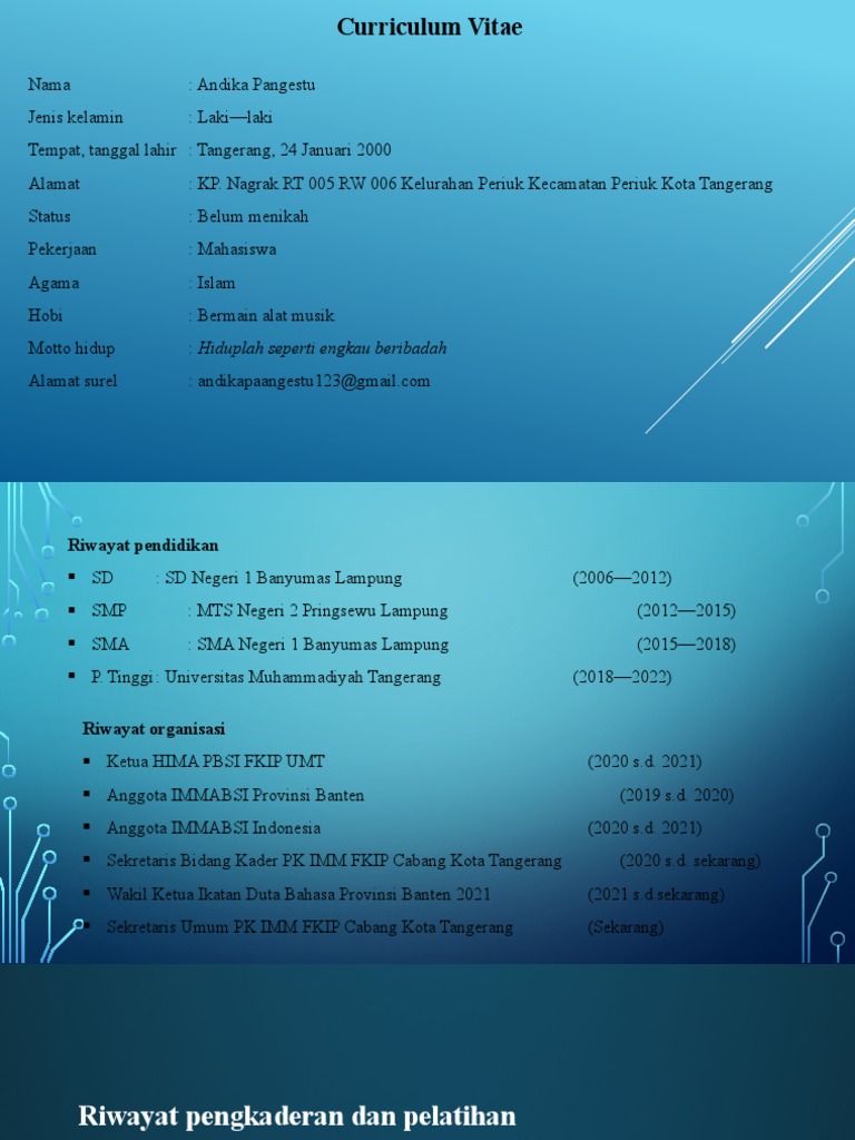 CV Andika Pangestu | PDF