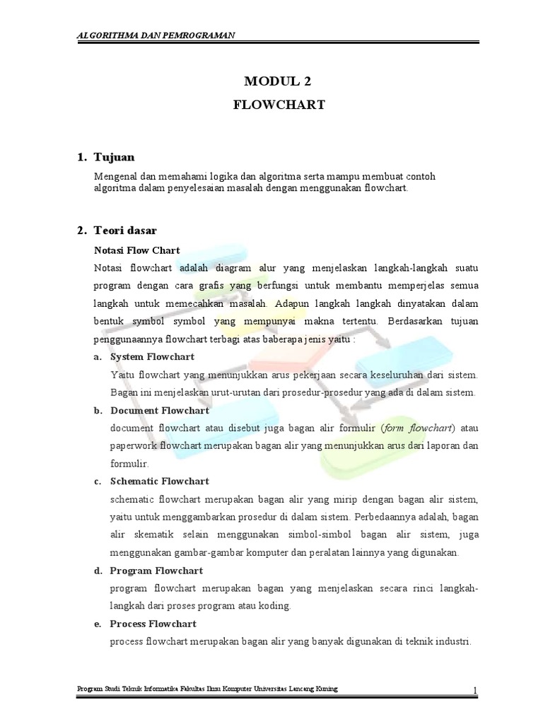 Modul 2 - Flowchart | PDF
