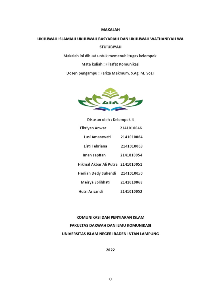 Makalah-Kel 4 | PDF | Sains & Matematika | Agama & Spiritualitas