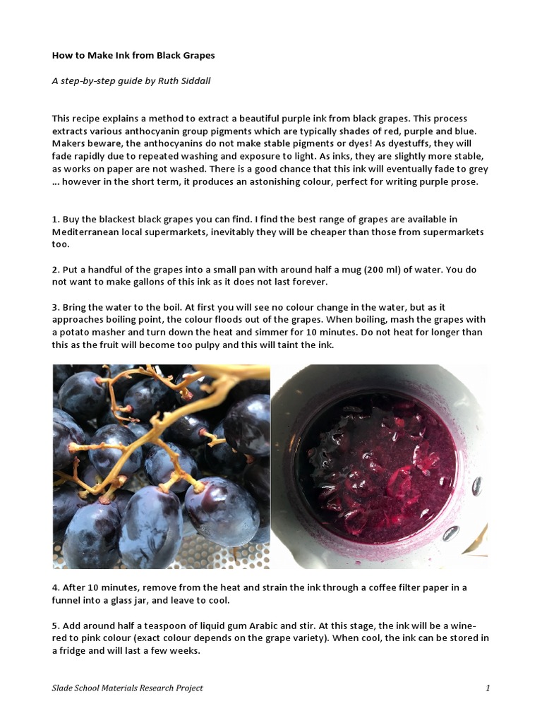 Grape Ink | PDF | Ink | Grape