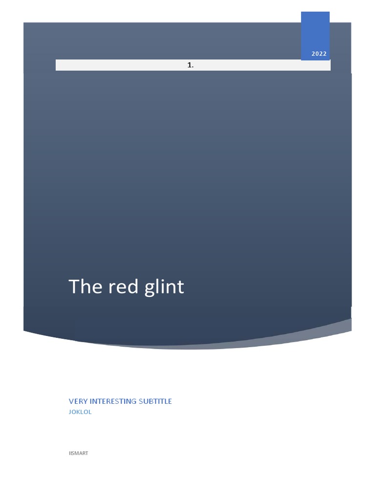 Red Glint-Volume1 | PDF | Language Arts & Discipline | Self-Improvement