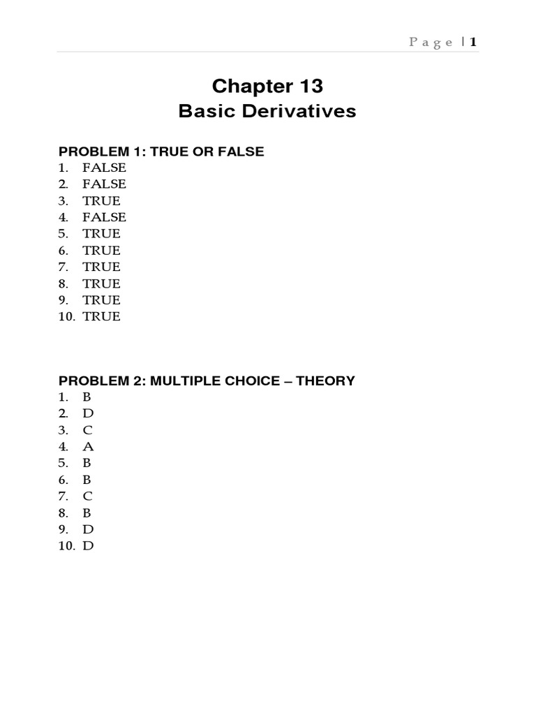 Chapter 13 Intermediate Accounting | PDF | Derivative (Finance ...