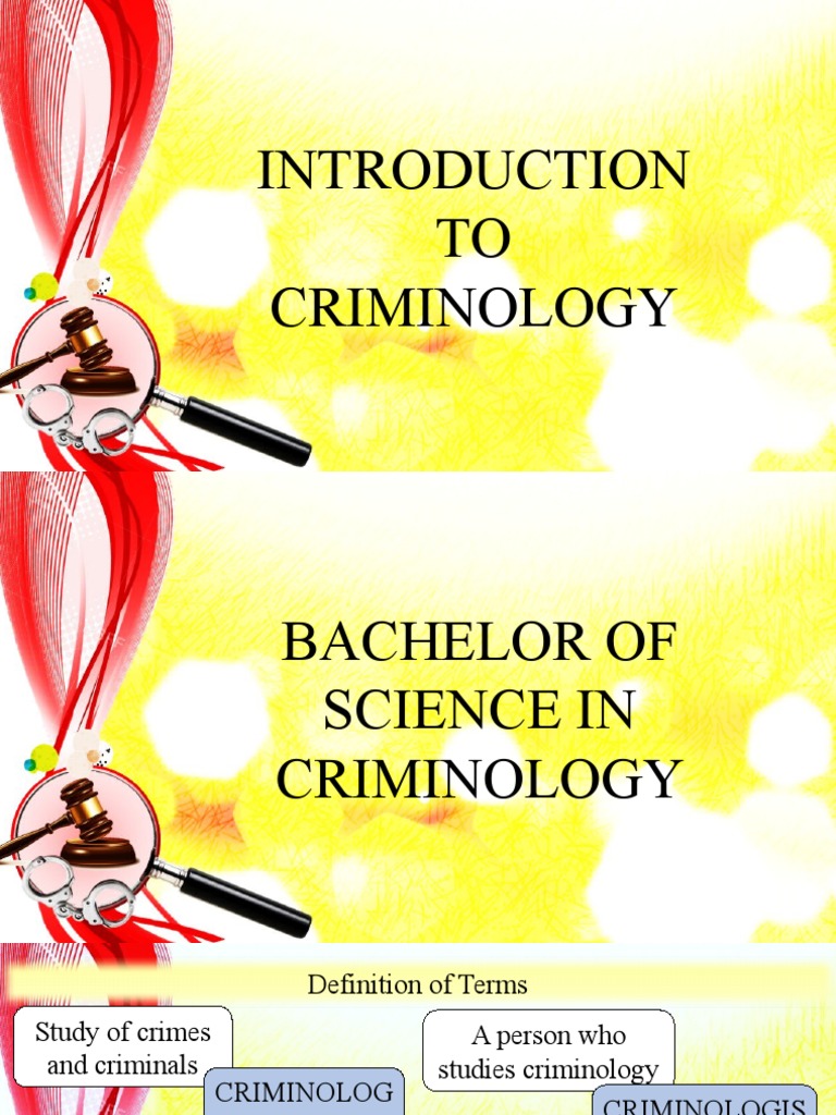 Introduction to Criminology: A Concise Overview | PDF | Id | Criminology
