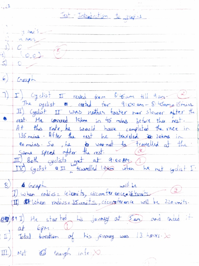 Grade 8th Introduction To Graphs | PDF