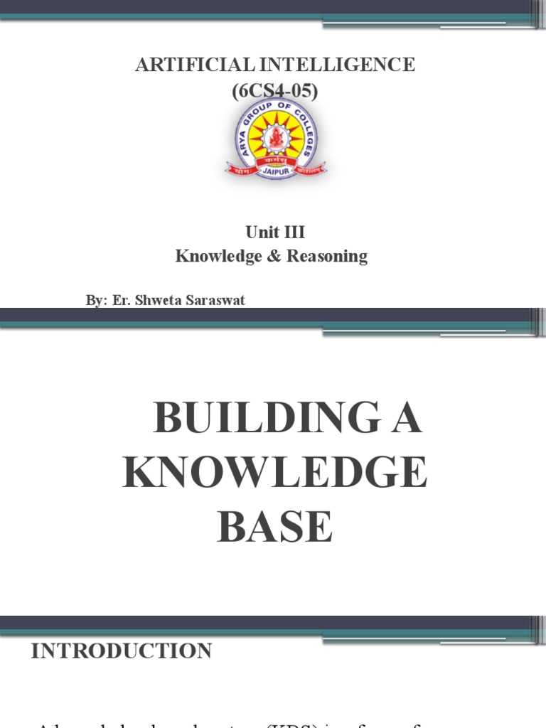 6CS4 AI Unit-3 | PDF | Mathematical Logic | Mathematics