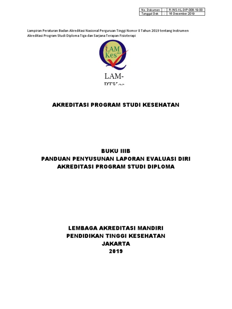 Buku 3B - Panduan Penyusunan LED Akreditasi-DIII & STR Fisioterapi ...