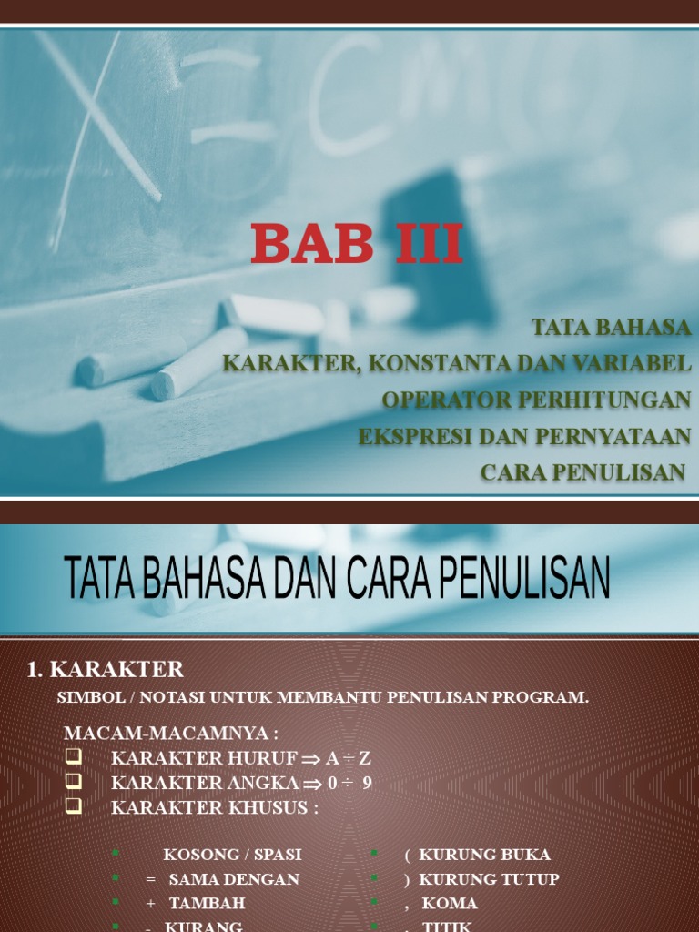 BAB 3 - Tata Bahasa Dan Penulisan | PDF | Metode & Bahan Ajar | Komputer