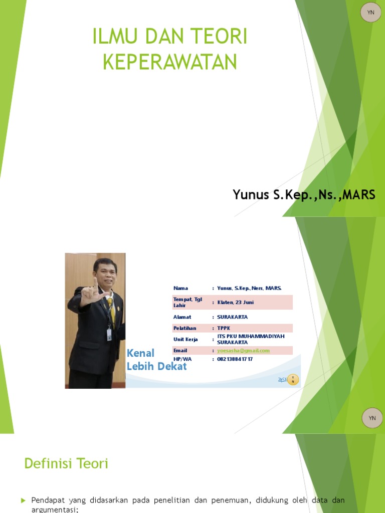 Ilmu Dan Teori Keperawatan | PDF | Karier & Perkembangan | Pengembangan Diri