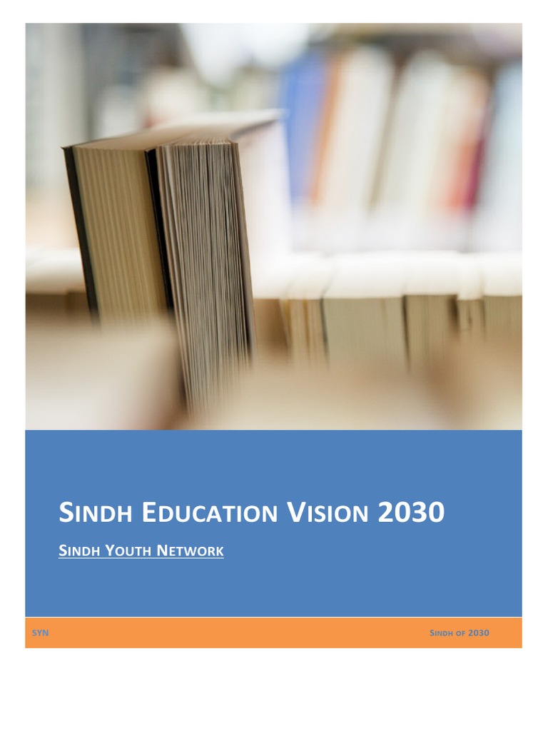 Sindh Education Vision 2030 - Draft - Final | PDF | Schools | Literacy
