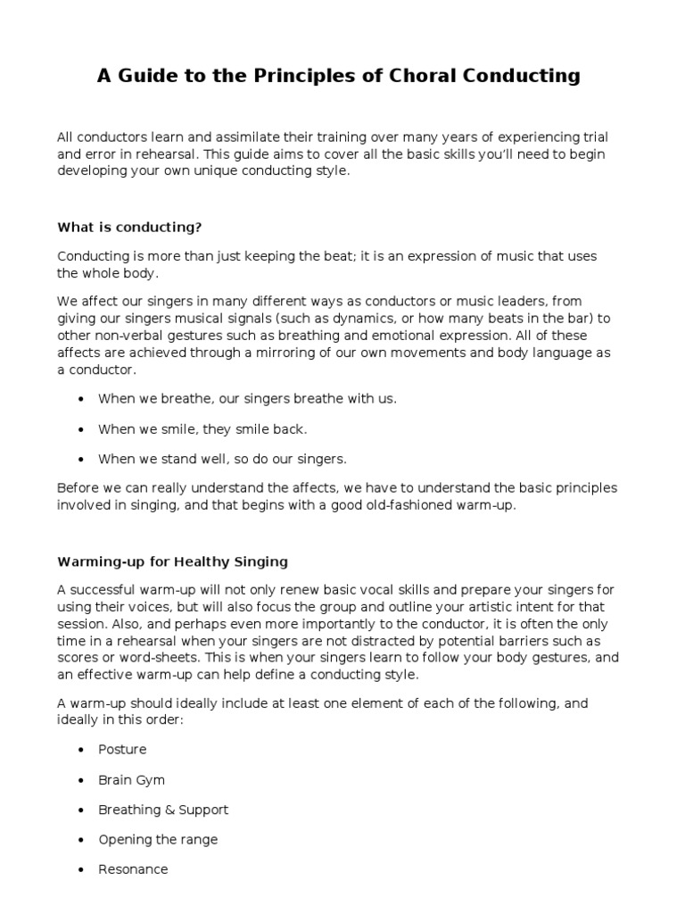 A Guide To The Principles of Choral Conducting - James Davey | Download ...
