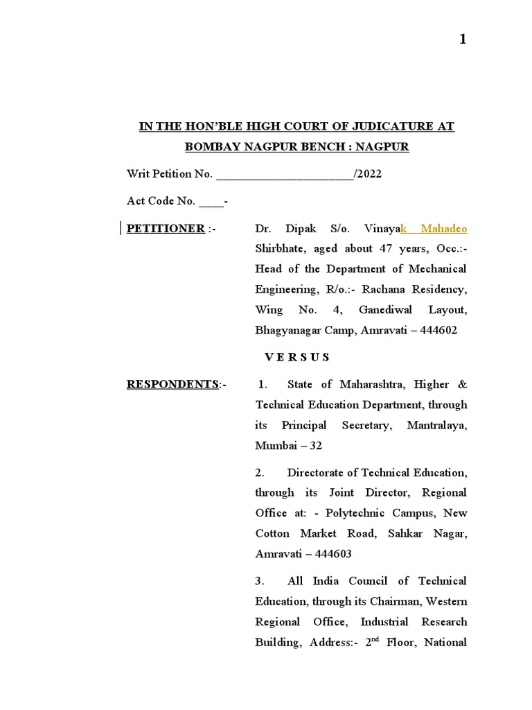 Corrected - Revised Draft WP - Dipak AICTE 01122022 | PDF | Salary | Diploma