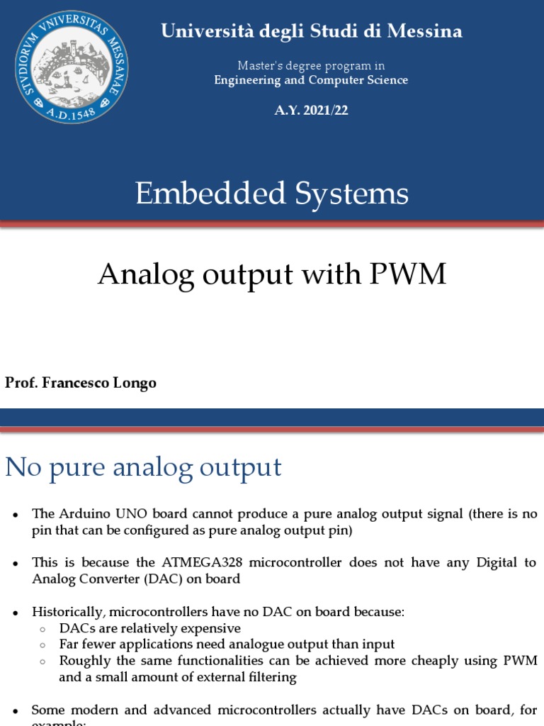 ES - 05 - Analog Output With PWM | PDF | Analogue Electronics ...