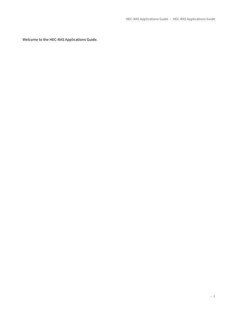 HEC-RAS Applications Guide-V1-20221124 - 133856 | PDF | Indemnity ...