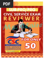 Sample Answer Sheet for Civil Service Exam | PDF | Educational Stages ...