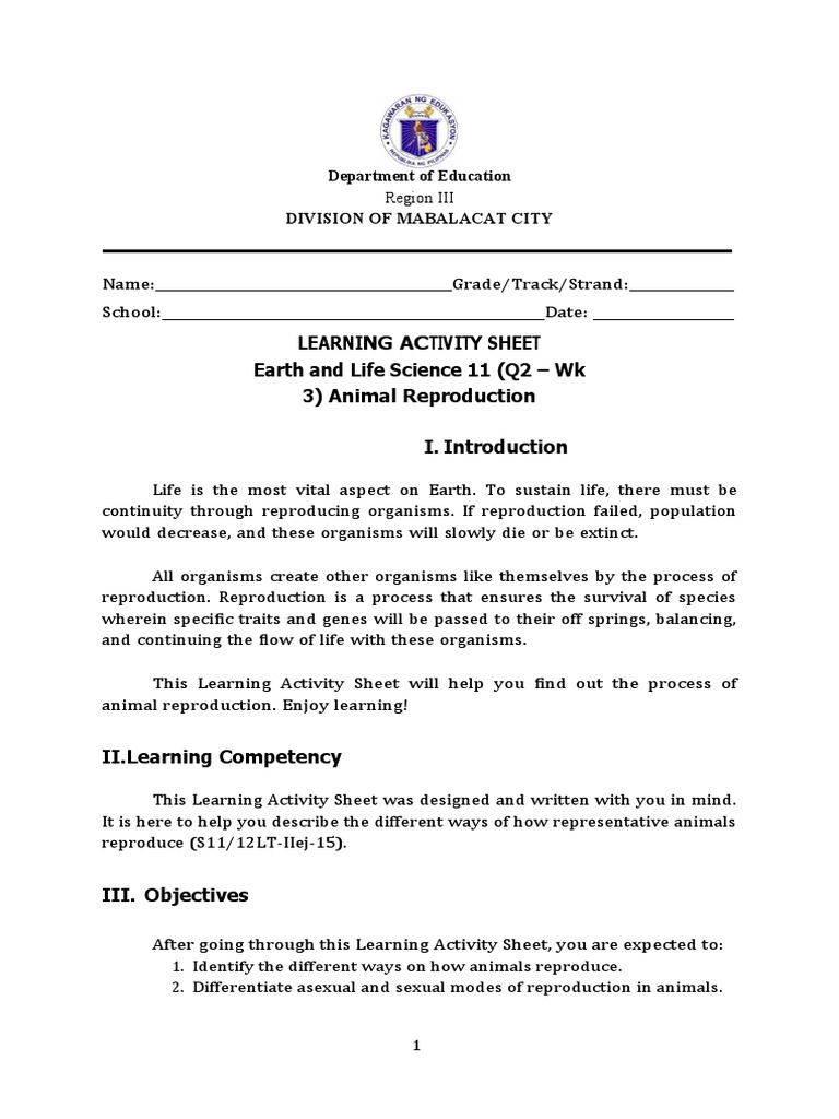 Els q2 Las Week 3 1 | PDF | Reproduction | Egg