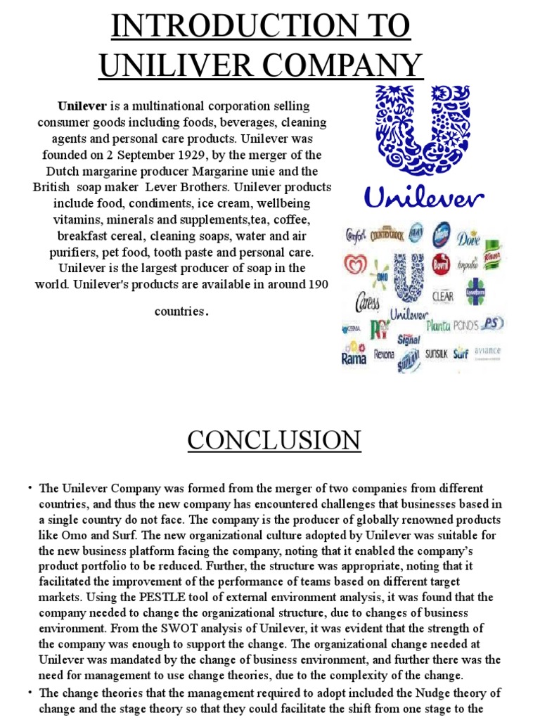 Unilever Company Overview and Challenges | PDF | Business | Finance ...