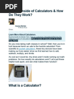 Parts of a Calculator Explained | PDF | Teaching Methods & Materials
