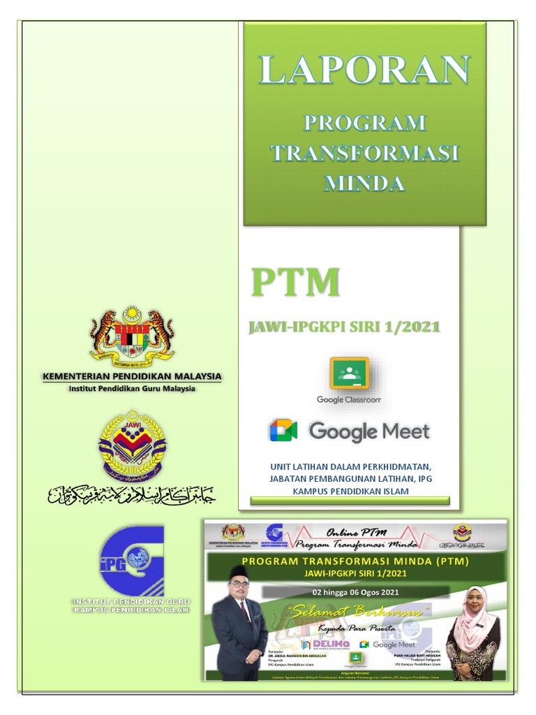 Laporan PTM 2021 Uldp - Jawi-Ipgkpi Siri 1 - 2021 | PDF