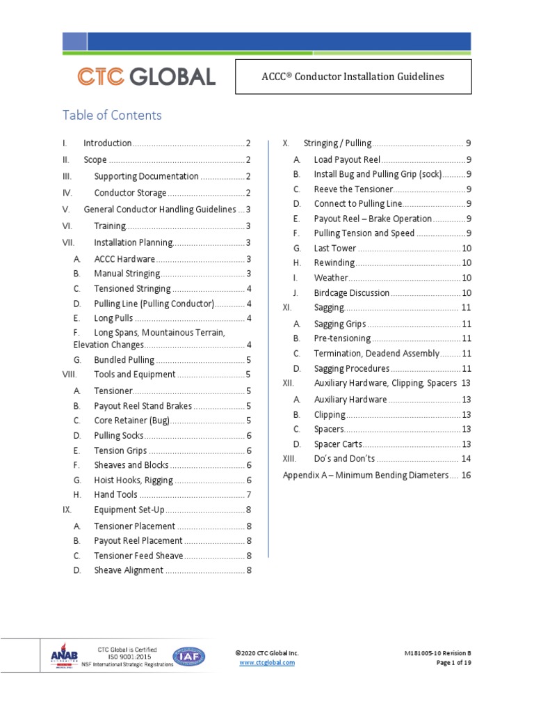 ACCC® Conductor Installation Guidelines 1 | PDF | Electrical Conductor ...