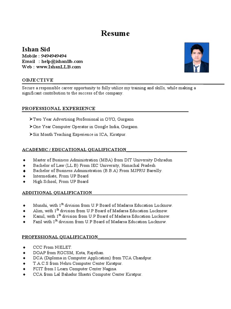 Resume: Ishan Sid | PDF