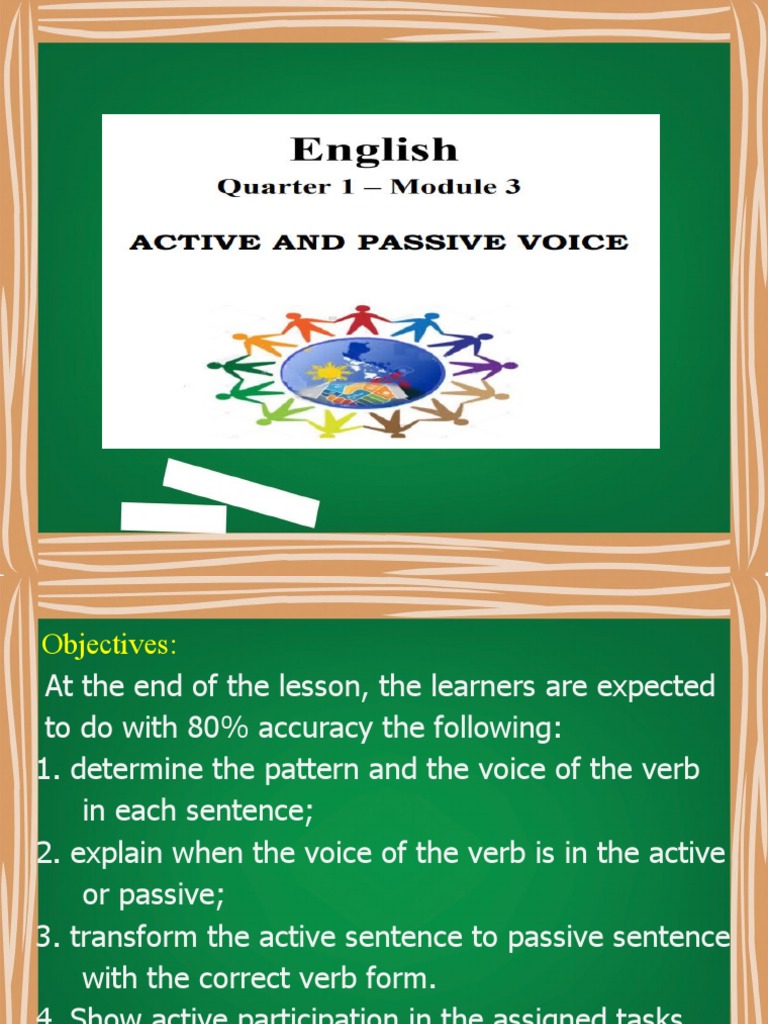 Active and Passive Voice Overview | PDF | Verb | Grammatical Tense