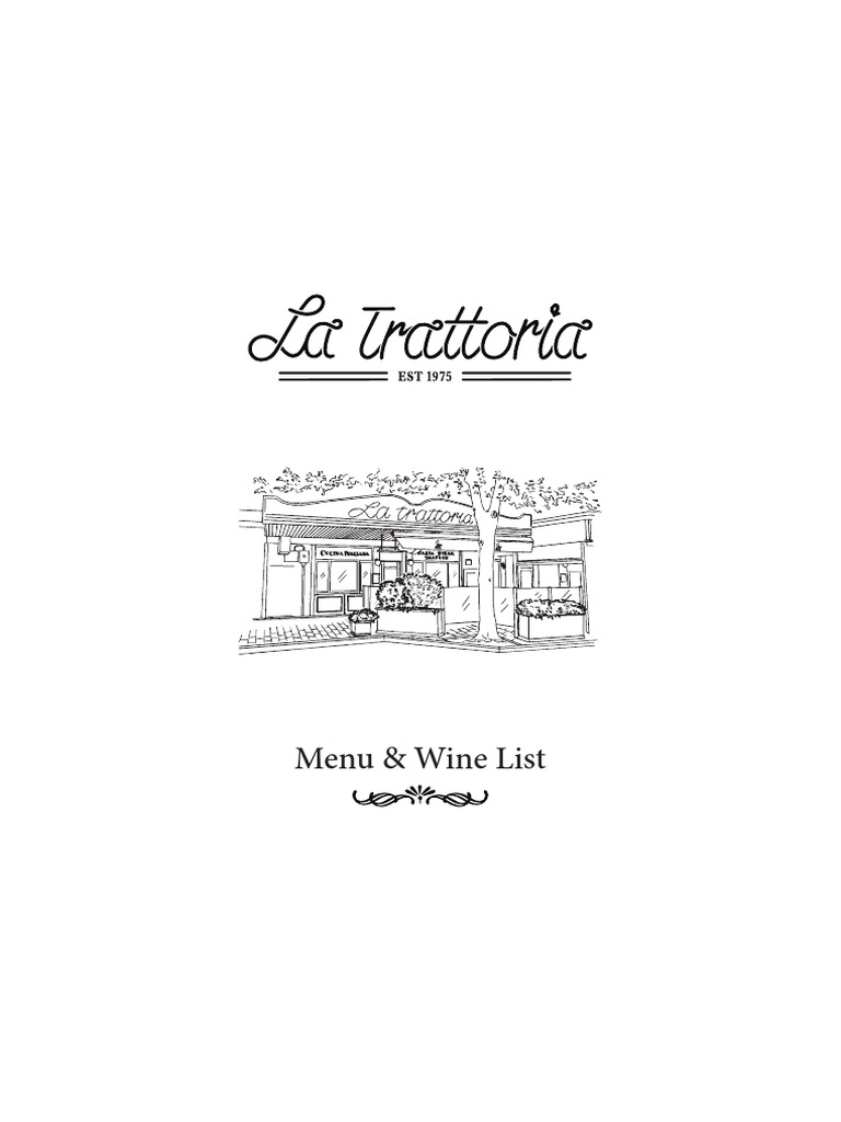La Tratt Menu | Download Free PDF | Salad | Pizza