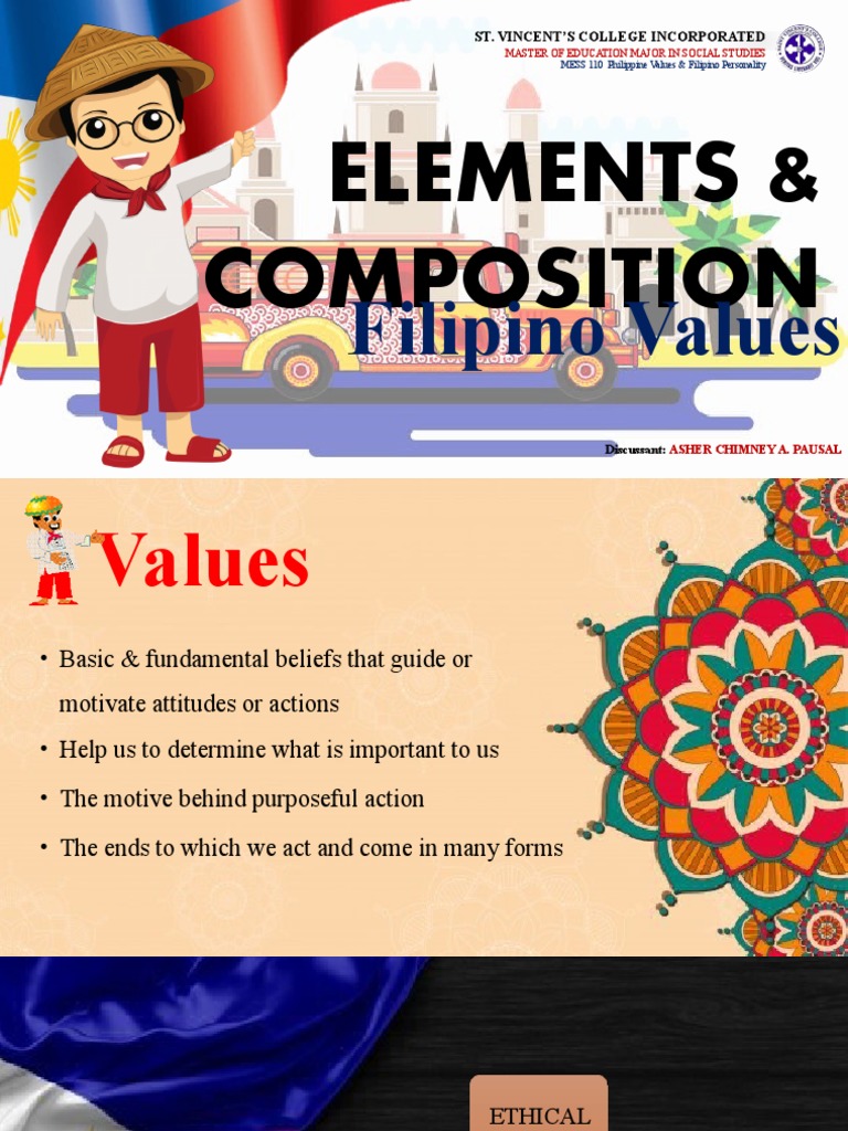 Elements & Composition of Filipino Values - Asher Chimney | PDF ...