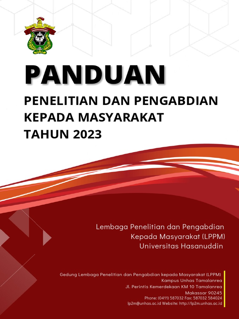 Panduan Penelitian Dan Pengabdian Kepada Masyarakat Hibah Unhas Tahun 2023 | PDF | Komputer