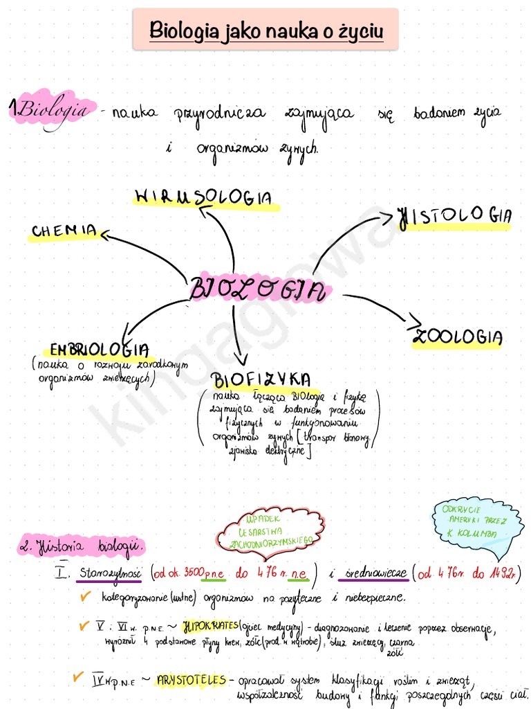 Biologia Notatki | PDF