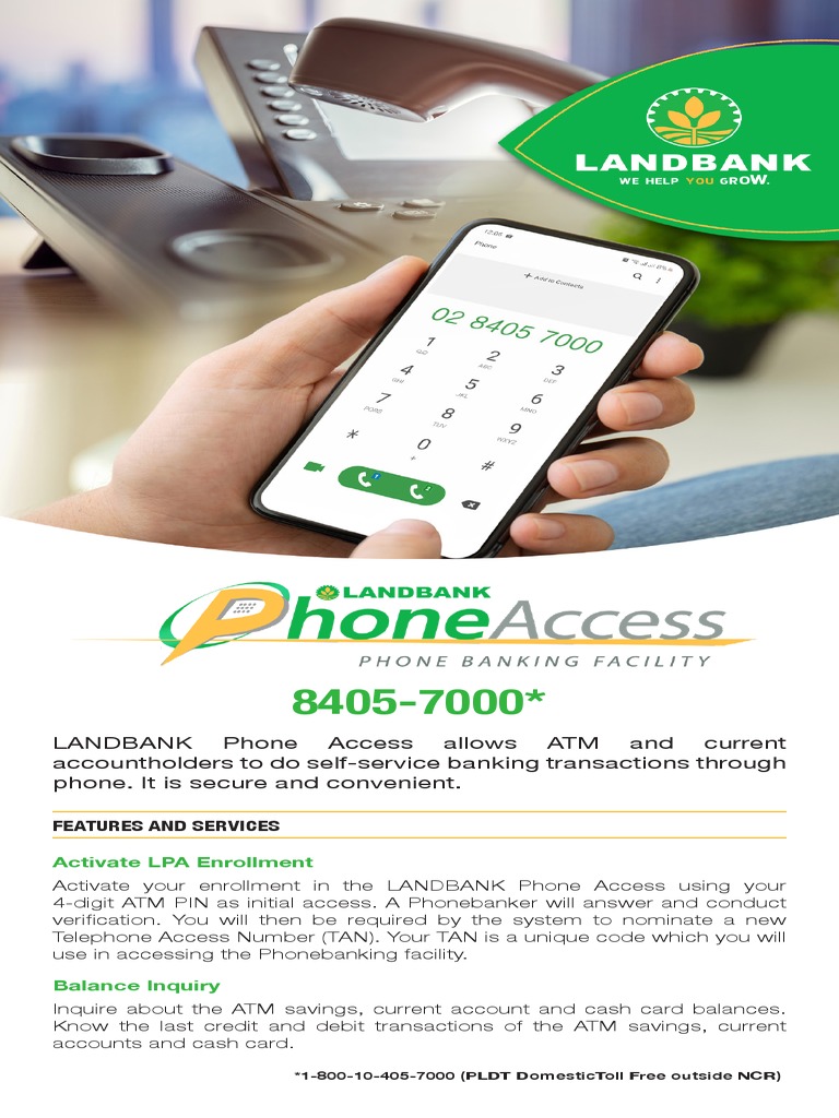Phone Access Brochure | PDF | Cheque | Automated Teller Machine