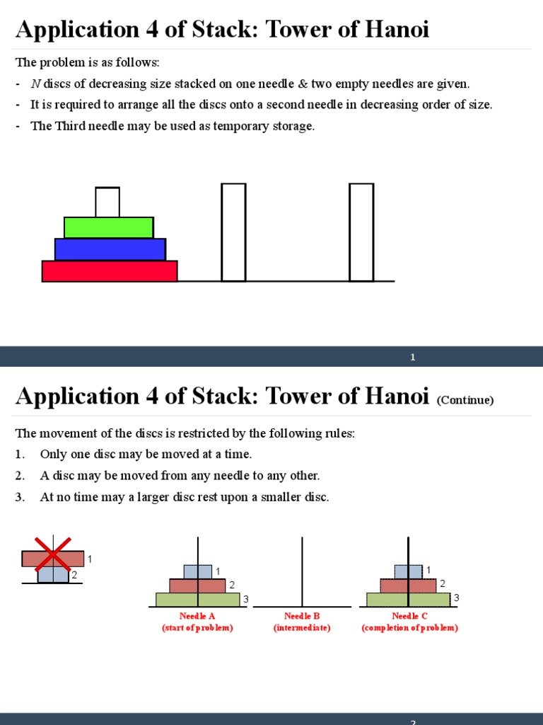Tower of Hanoi | PDF | Theoretical Computer Science | Applied Mathematics Tower of Hanoi | PDF | Theoretical Computer Science | Applied Mathematics