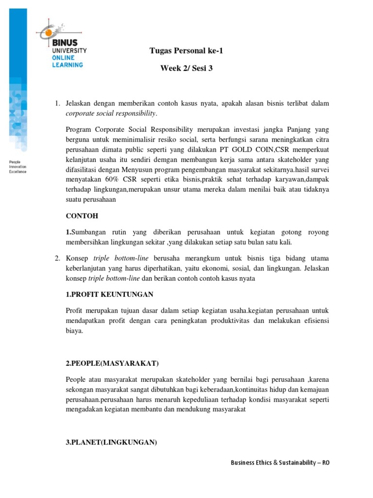 Tugas Personal 1 (IMB) | PDF