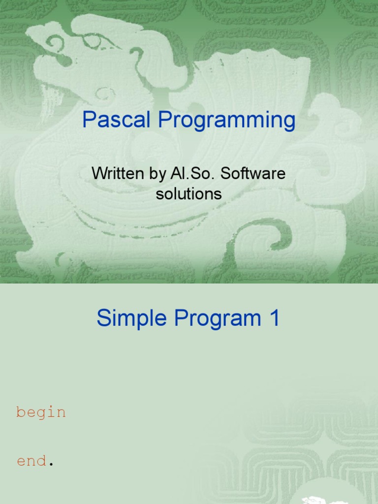 Pascalzppt Pdf Boolean Data Type Data Type 2905