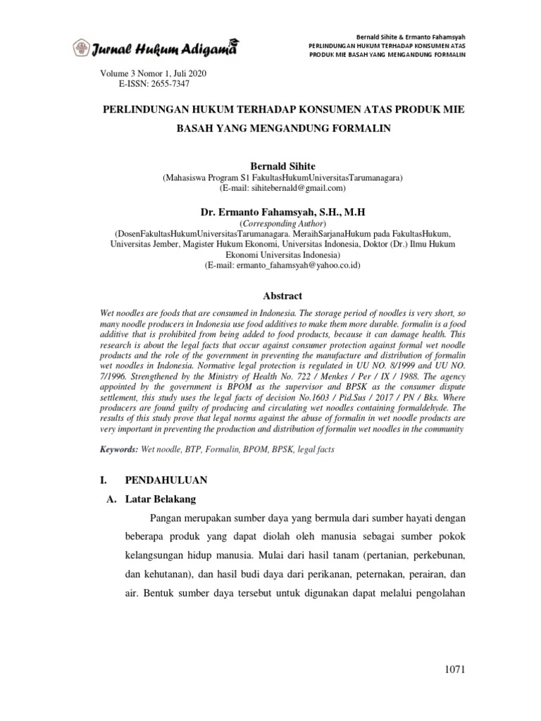 Jurnaladm, Bernald Sihite | PDF | Environmental Issues | Chemical ...