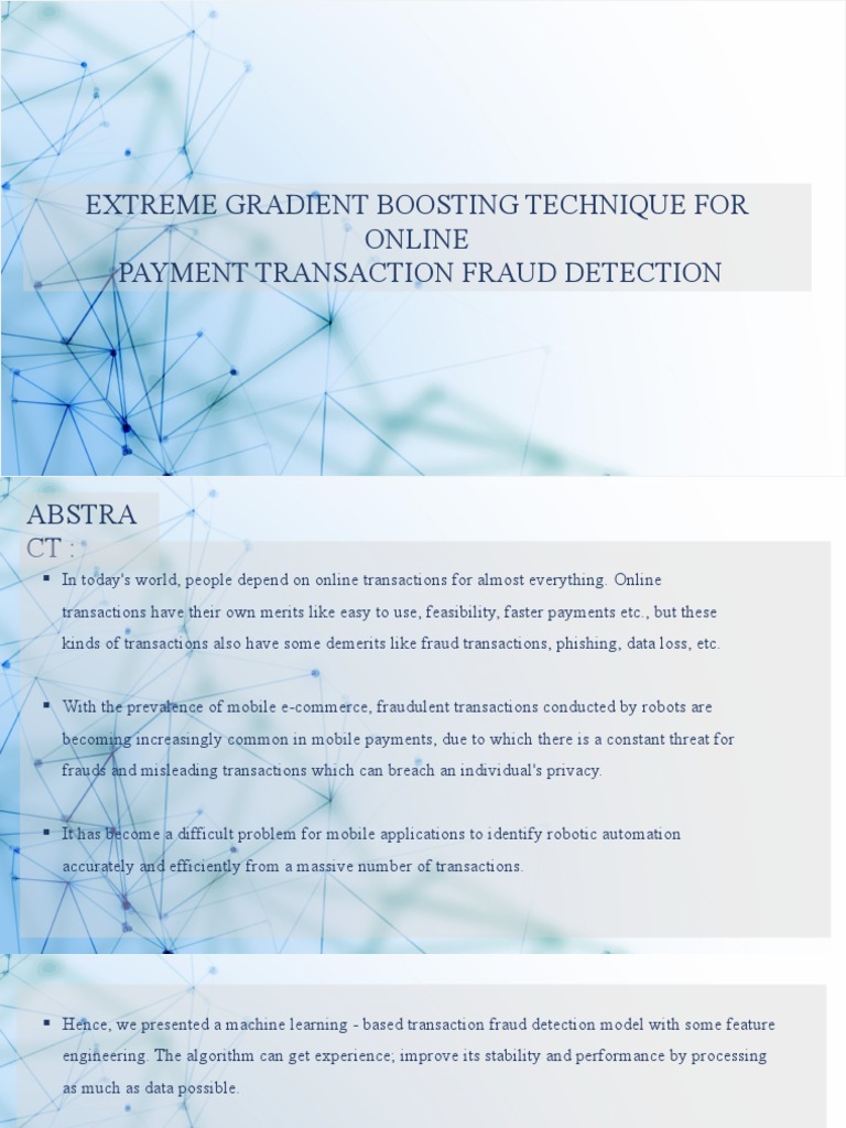 Xgboost in Online Transaction Fraud Detection | PDF | Machine Learning ...