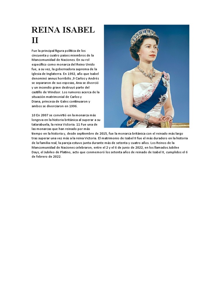 Reina Isabel Ii | PDF