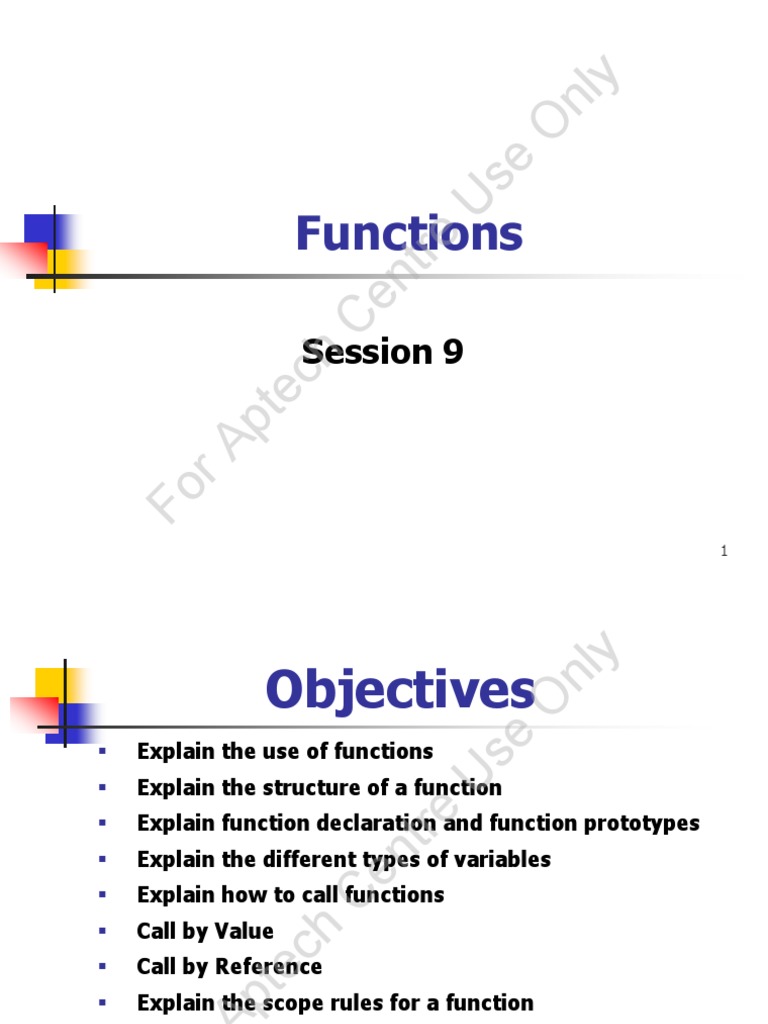 Session 9 Pdf Parameter Computer Programming Subroutine