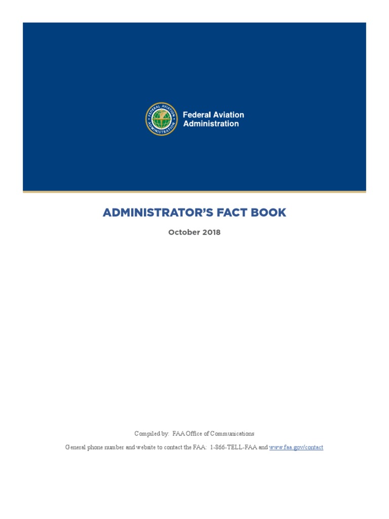 2018 Administrators Fact Book | Download Free PDF | Air Traffic Control ...