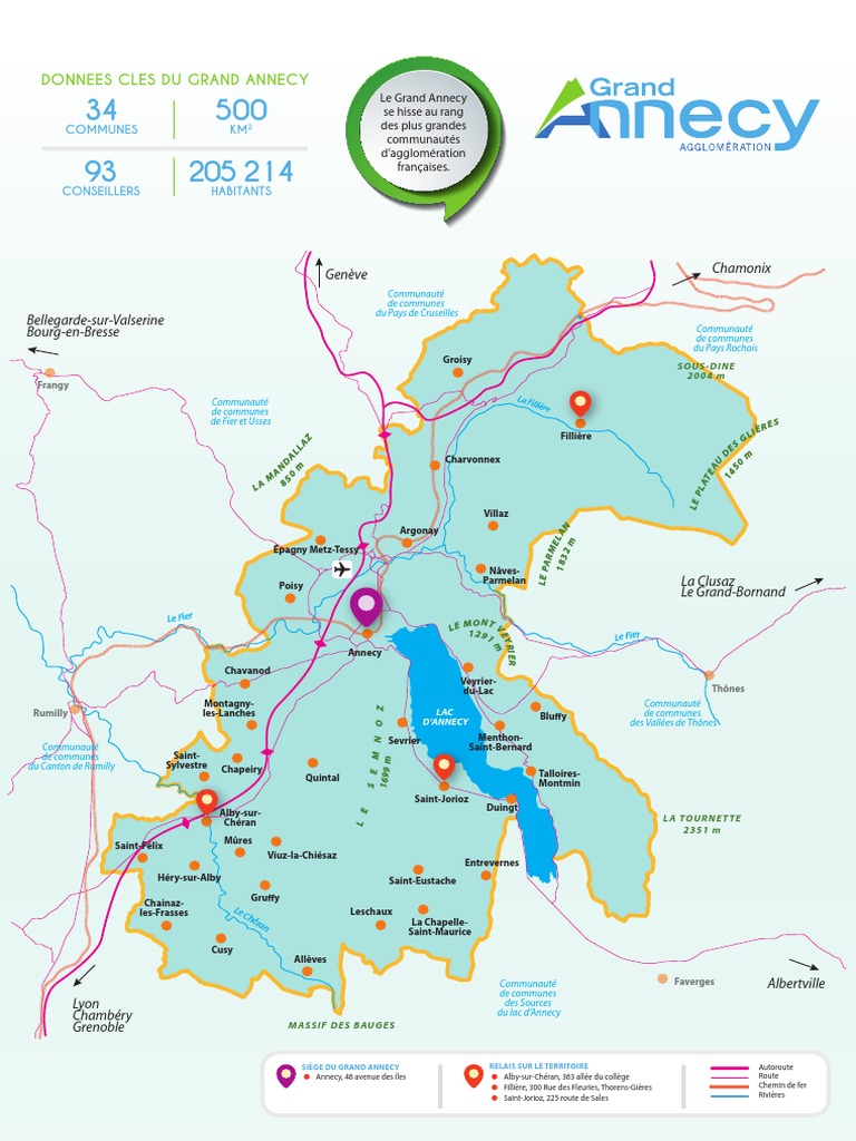 Carte du Grand Annecy et ses communes | PDF