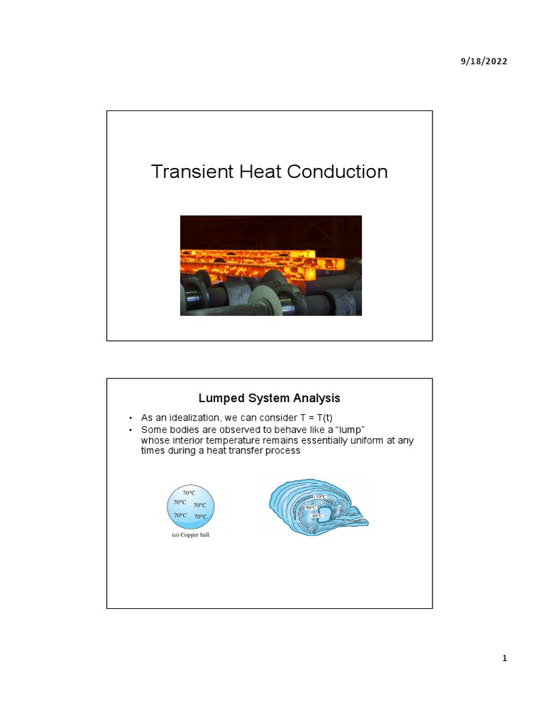 Transient Conduction | PDF | Thermal Conduction | Heat Transfer