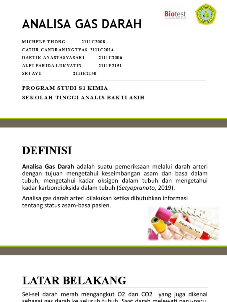 Analisa Gas Darah | PDF