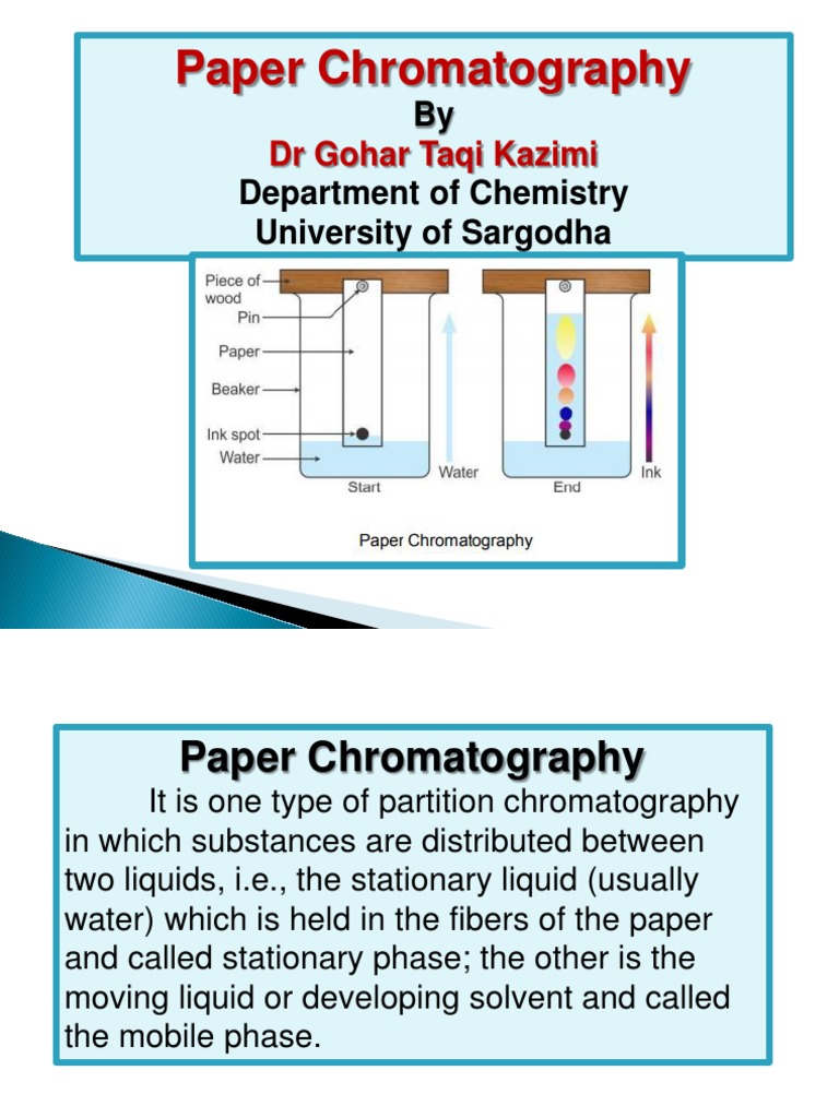 Paper Chromatography by GTK | PDF | Chromatography | Solvent