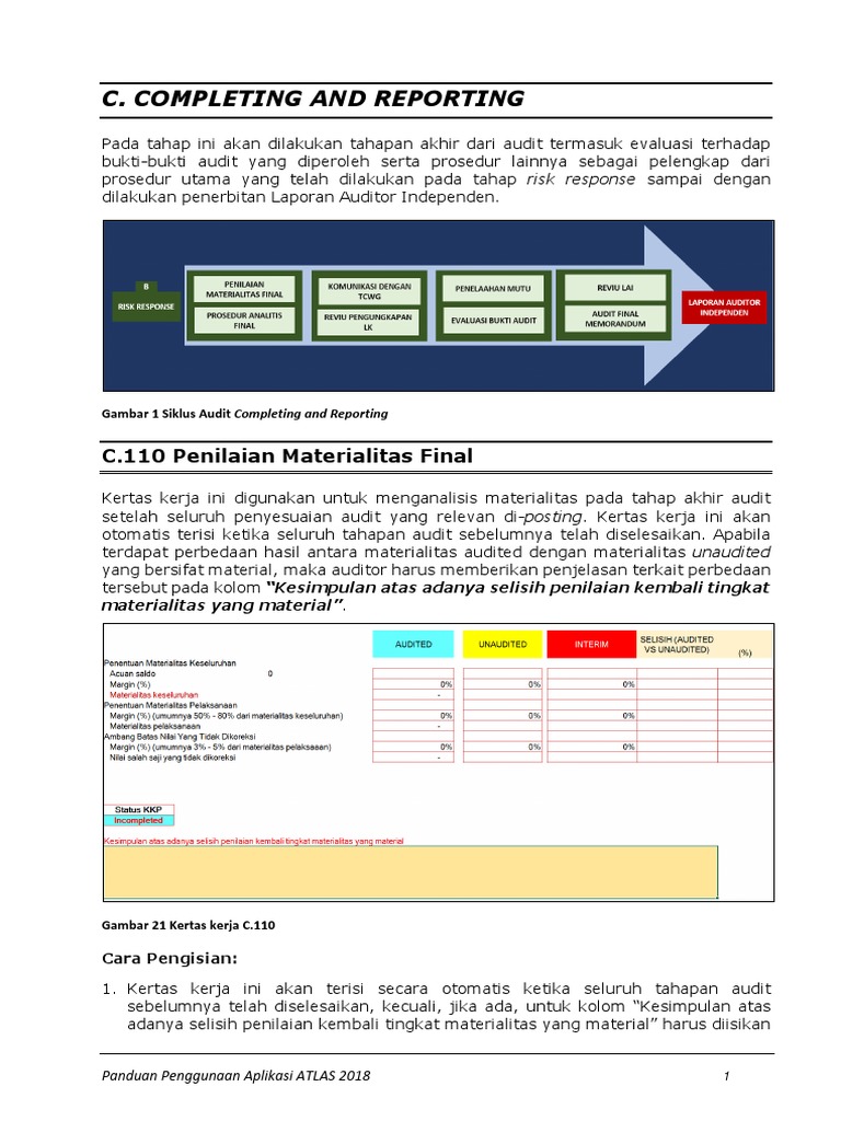 Praktikum Audit Lap. Keuangan (ATLAS) - Pertemuan 11 | PDF | Komputer